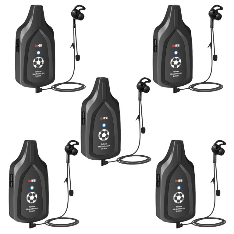 3 Pieces Set Football Soccer Referee Headsets V4C Plus – Reffcom