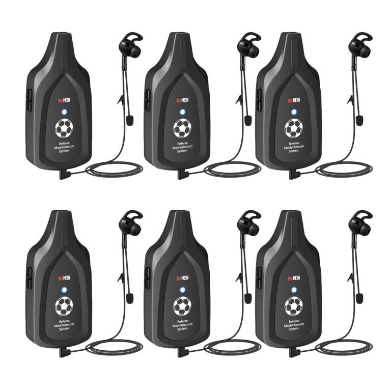 3 Pieces Set Football Soccer Referee Headsets V4C Plus – Reffcom
